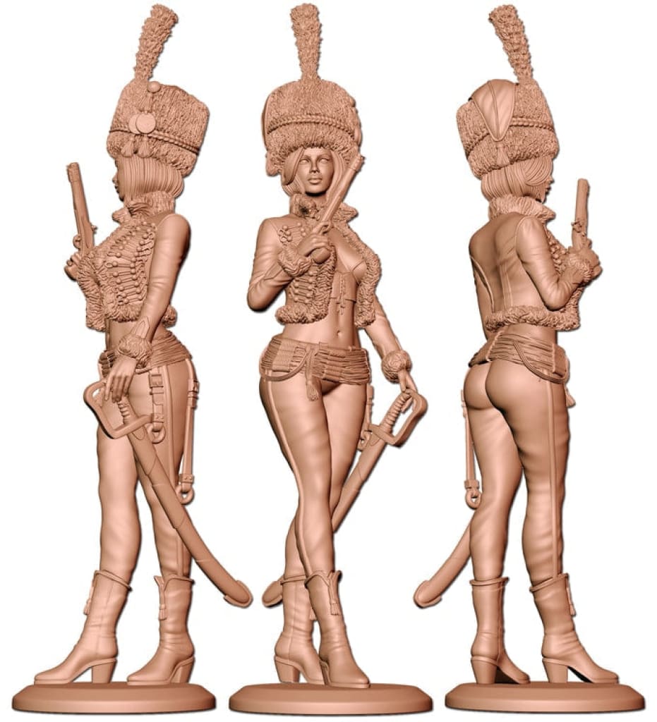 MM1123 French Hussar Pin Up| Scale 3D