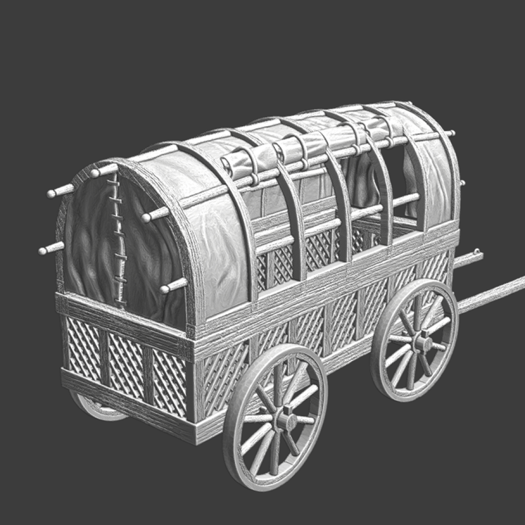 NCM149 Medieval wagon transport| Scale 3D