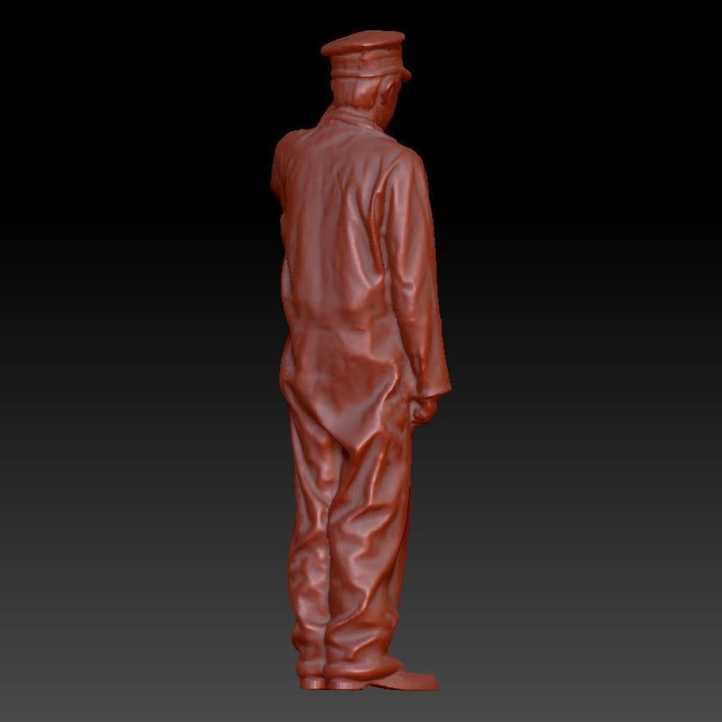DSP172 Young Male Train Driver| Scale 3D