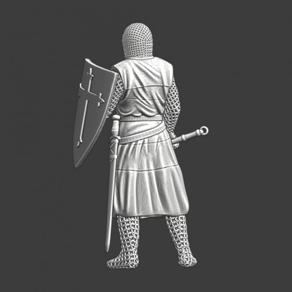 NCM052 Medieval Lazarus/Leper knight with flail| Scale 3D