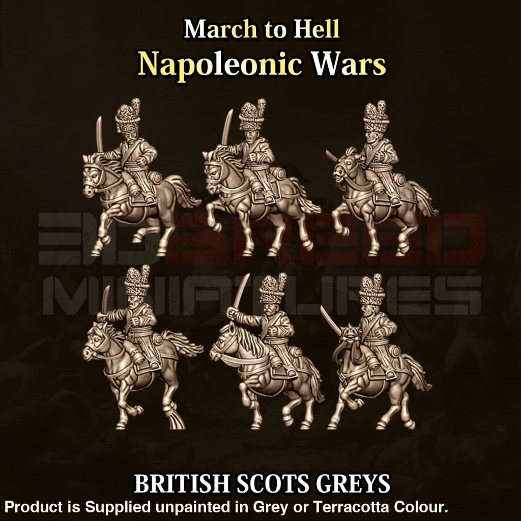 NWB Napoleonic British Scots Grey Cavalry| Scale 3D